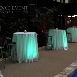 Corporate Event Michigan Cocktail Table Lighting - Michigan Wedding DJ ...