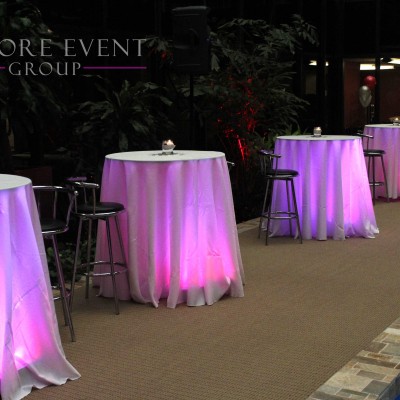 Corporate Event Michigan Cocktail Table Lighting - Michigan Wedding DJ ...