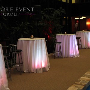 Corporate Event Michigan Cocktail Table Lighting - Michigan Wedding DJ ...