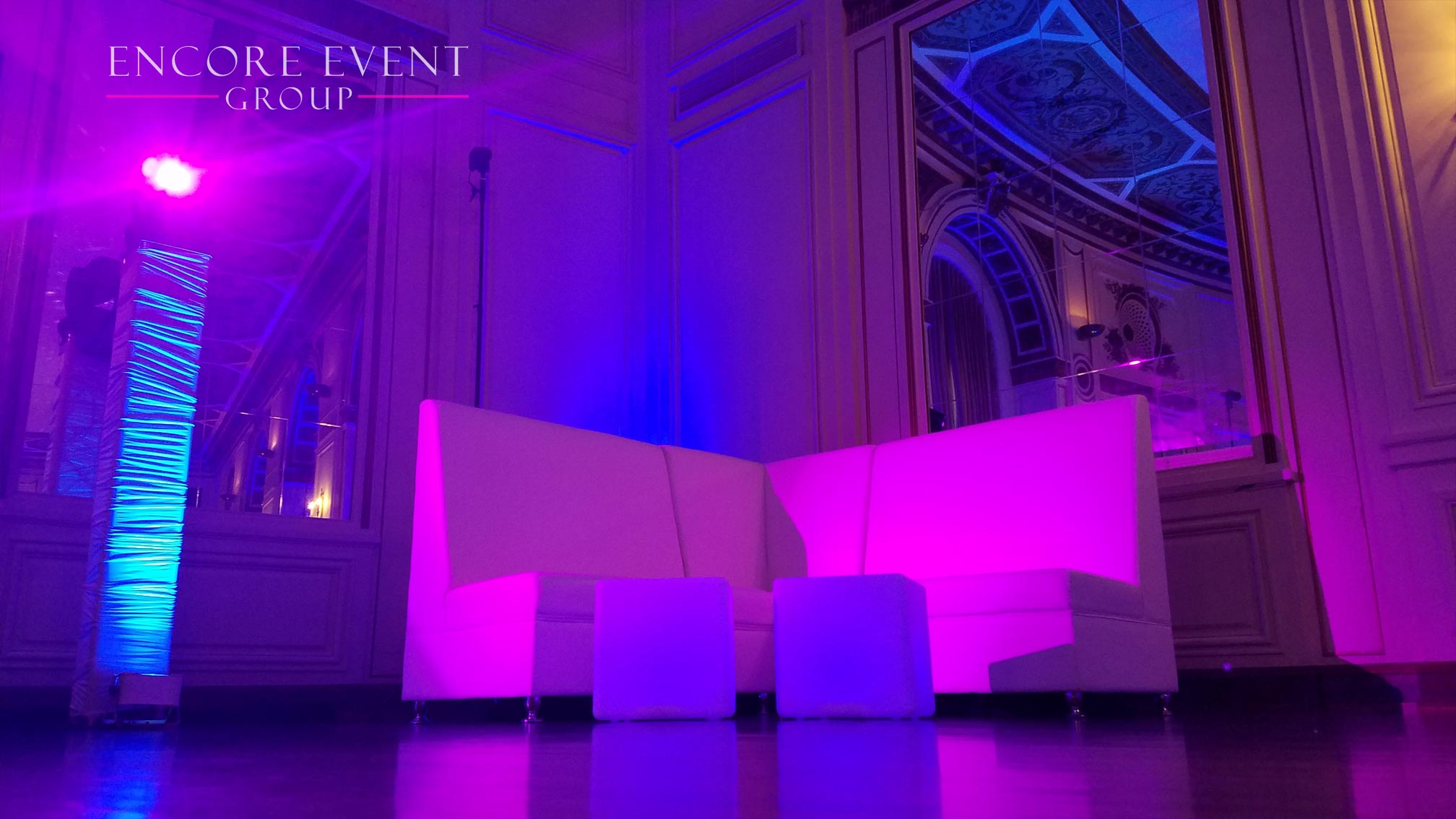 Michigan White Lounge Furniture Rentals | Couches | Thrones